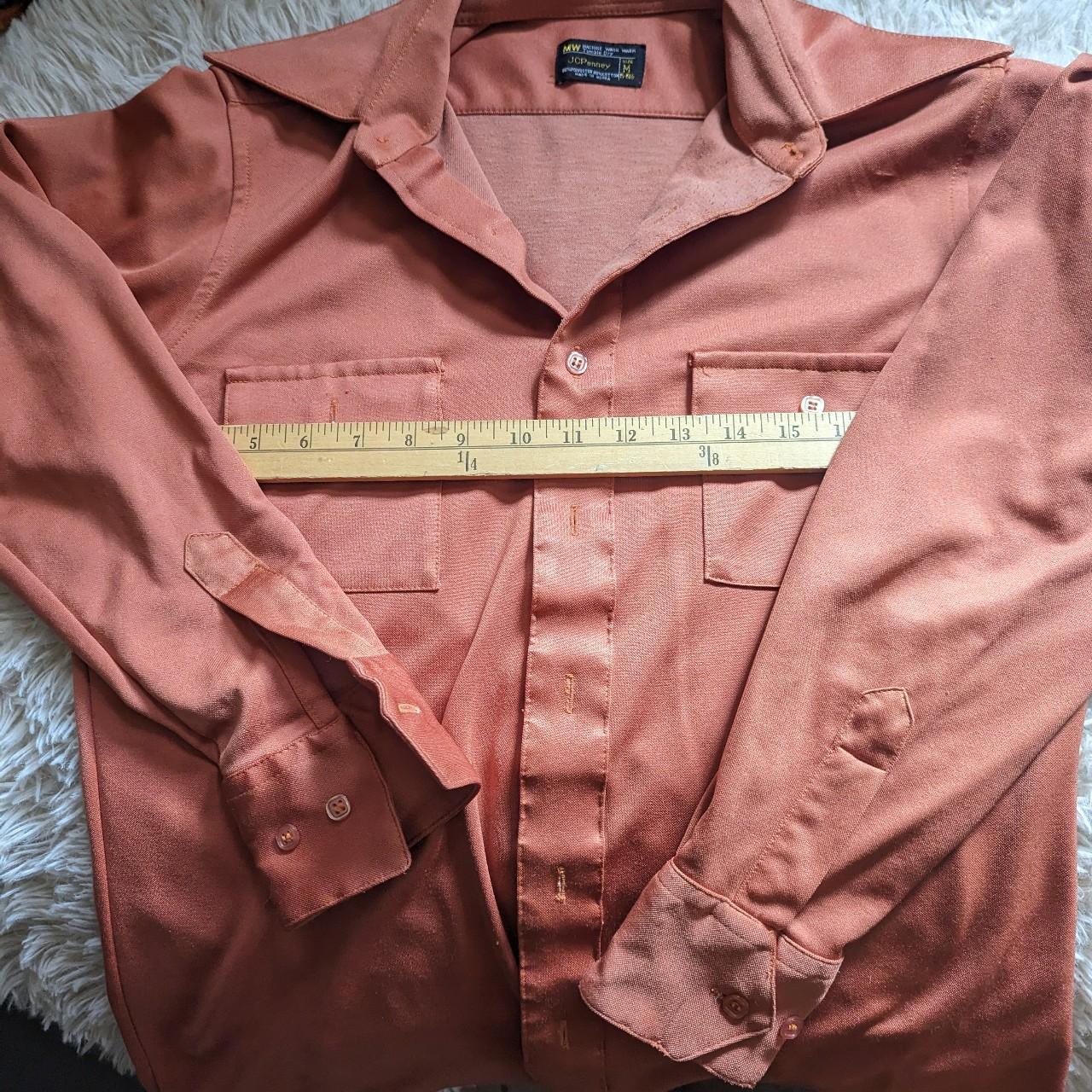 Vintage 70s J.C. Penny dagger collar rust orange... | Depop