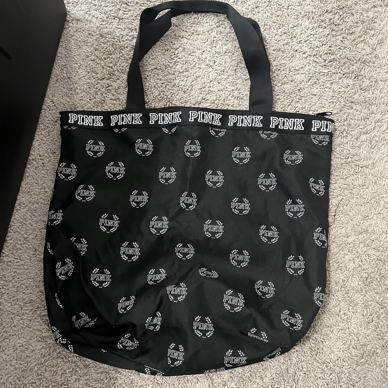 Victoria’s Secret Pink zip up bag with double straps... - Depop