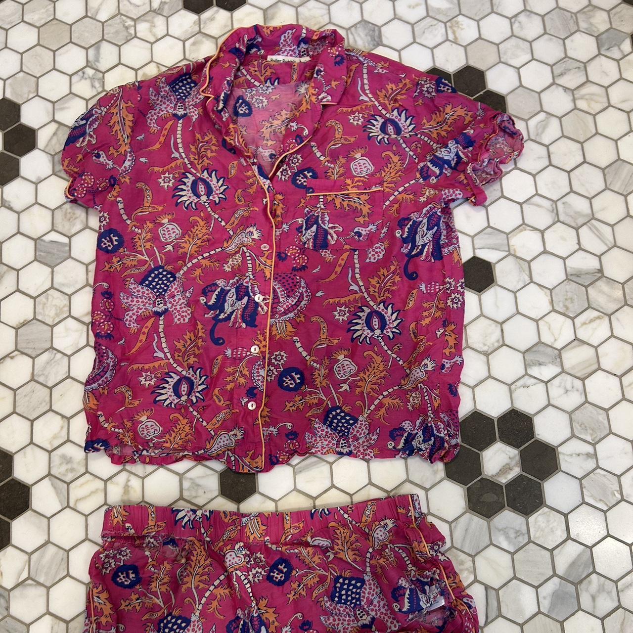 Roller rabbit pjs size M! So cute. The fabric got... - Depop