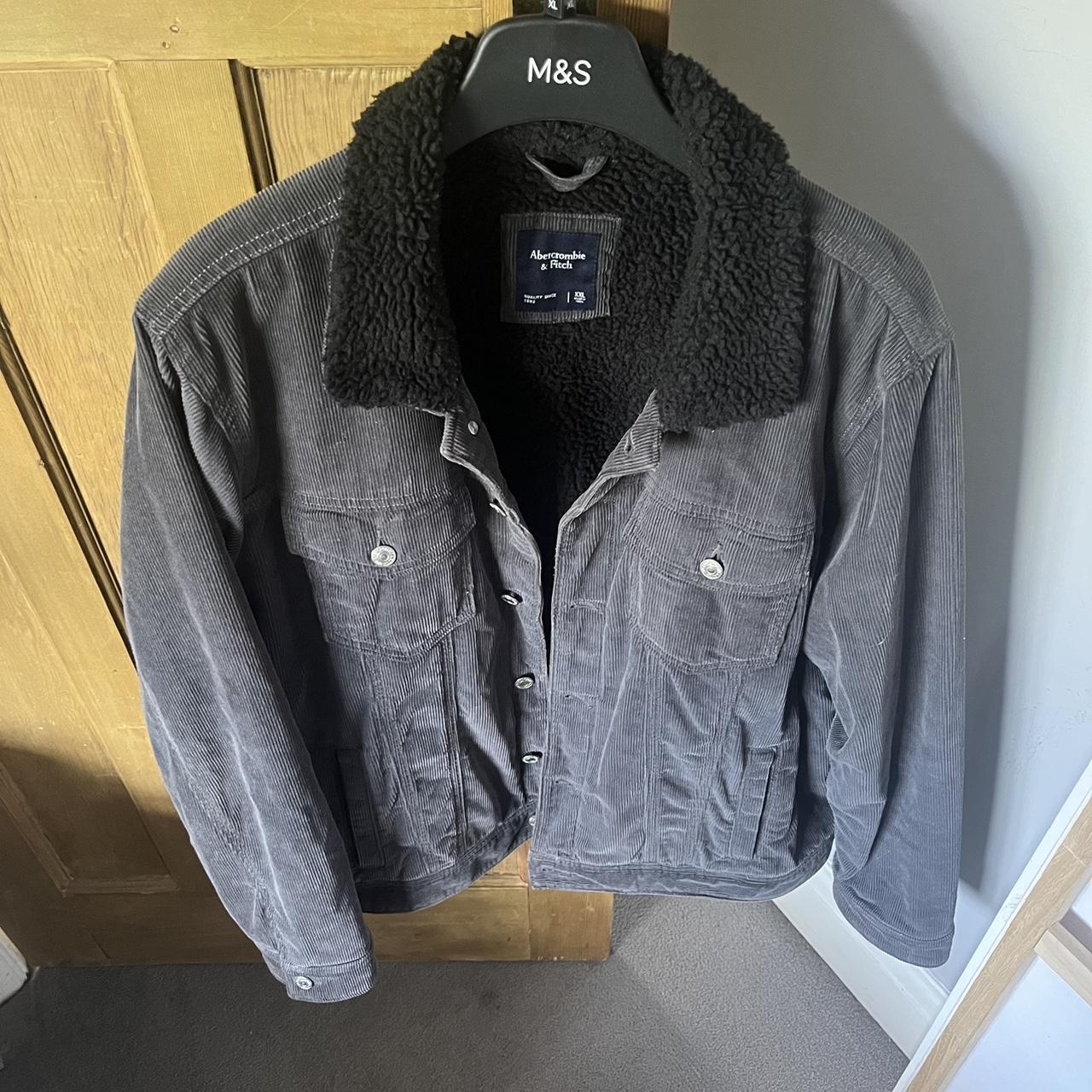 Corduroy, Abercrombie and fitch, heavy jacket with... - Depop
