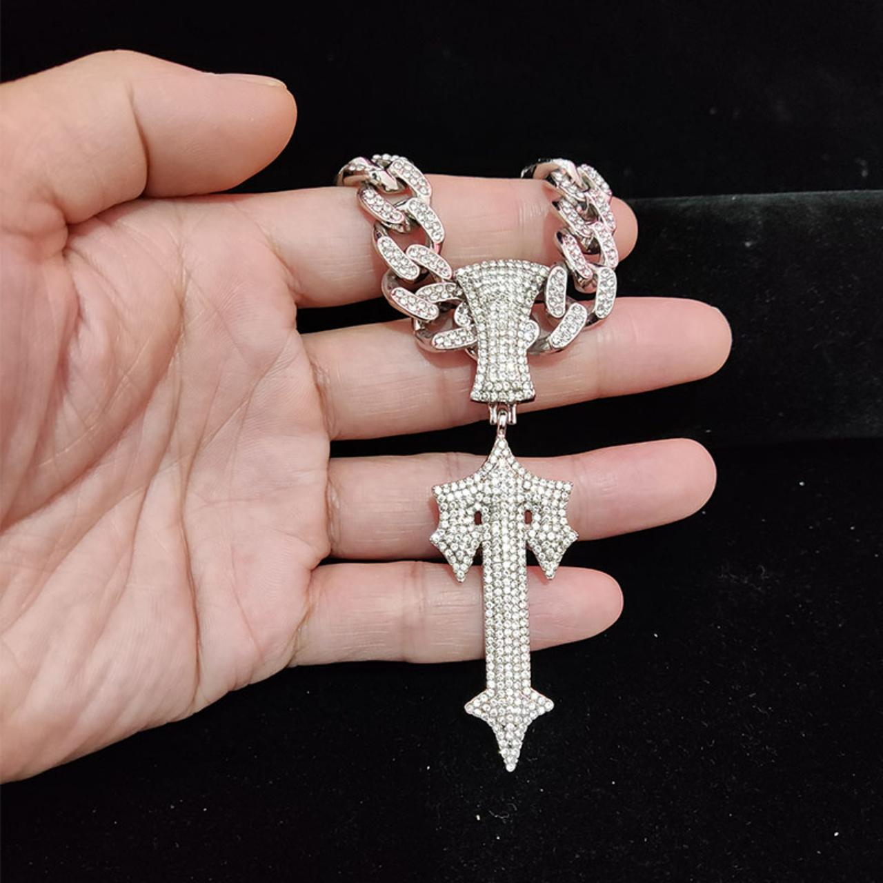 🔥🔪🤯 Central Cee Trapstar Chain 🎤🔫🥶 Size: 16 inch (40... - Depop