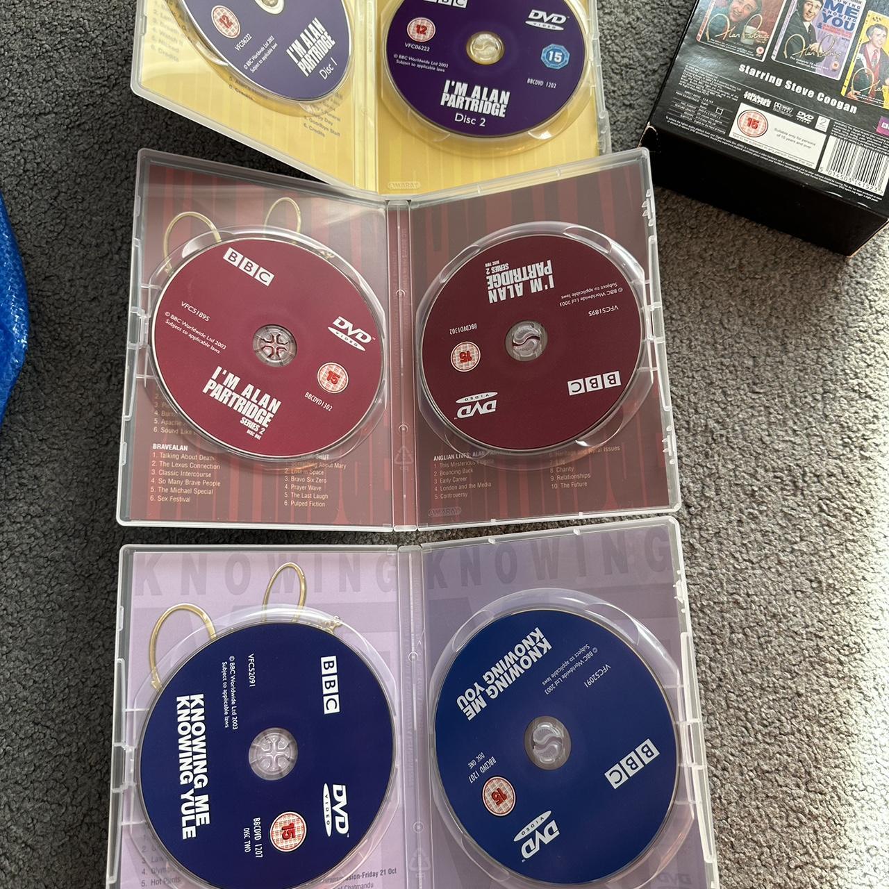 Alan Partridge triple dvd set. 6 discs! Good... - Depop
