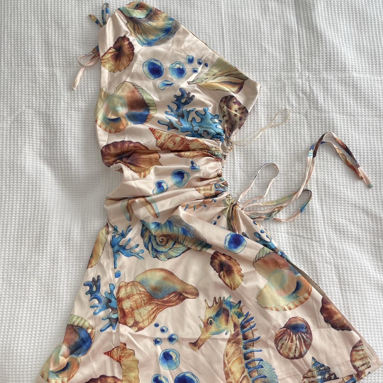 Sonya Moda Nour Seashell Mini Dress - Multi - Size... - Depop
