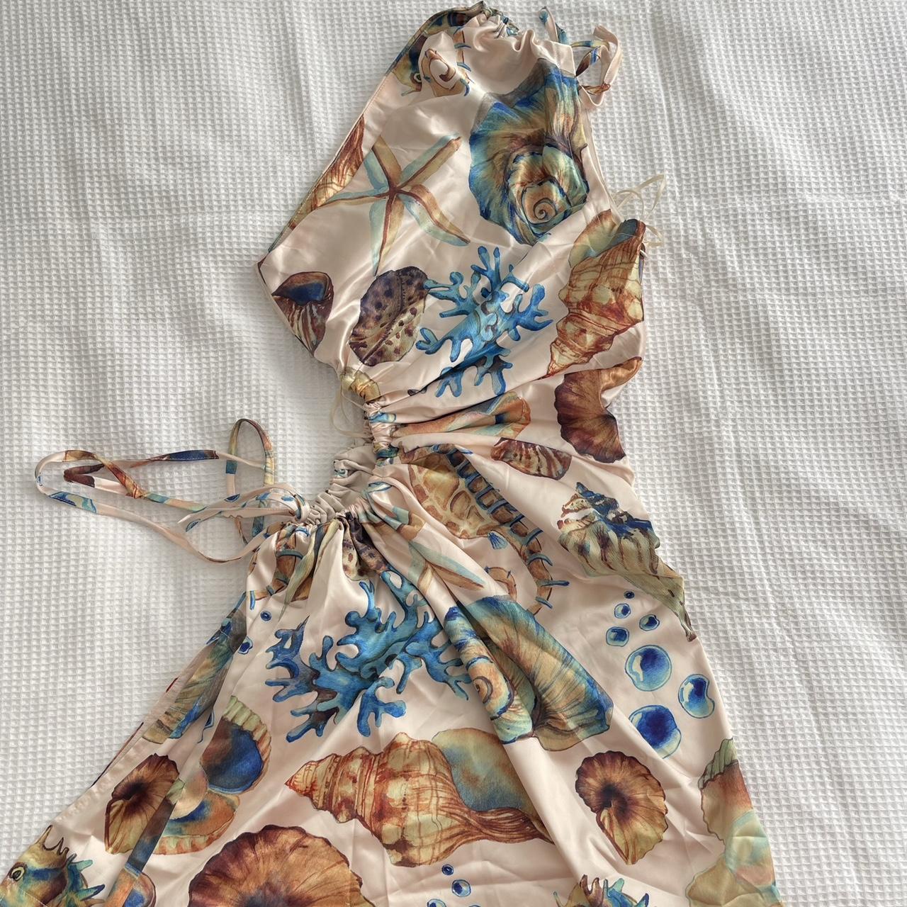 Sonya Moda Nour Seashell Mini Dress - Multi - Size... - Depop