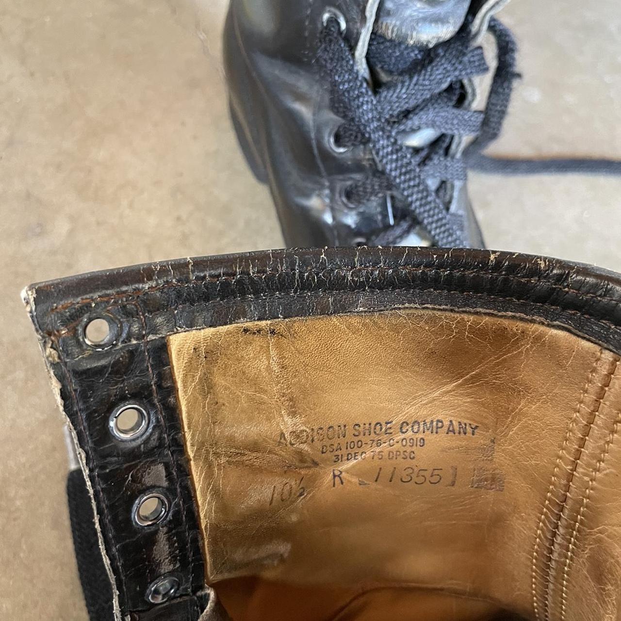 Vintage 1970’s Addison shoe company steel toe laced... - Depop