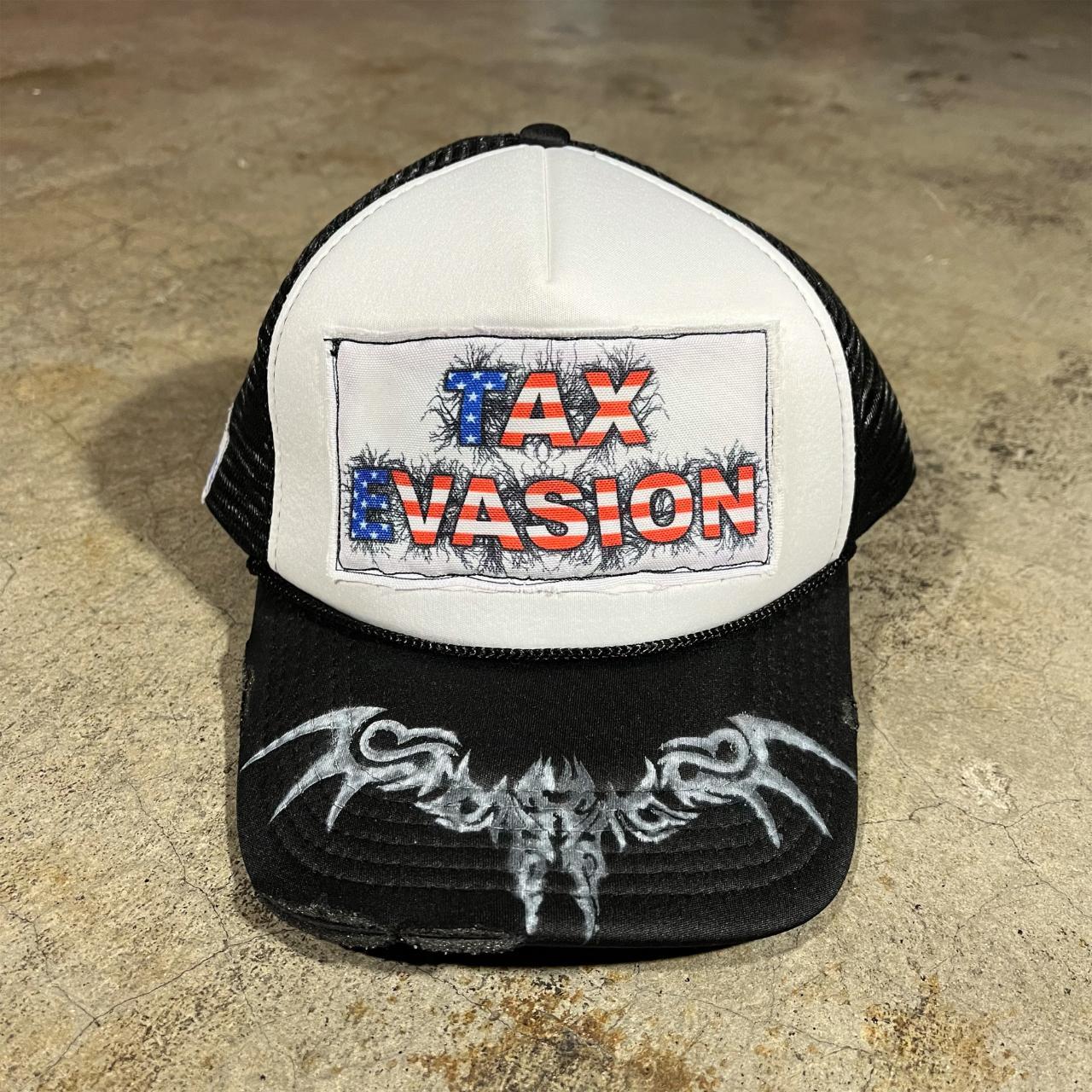 tax evasion hat 4th of july - adjustable strap -... - Depop