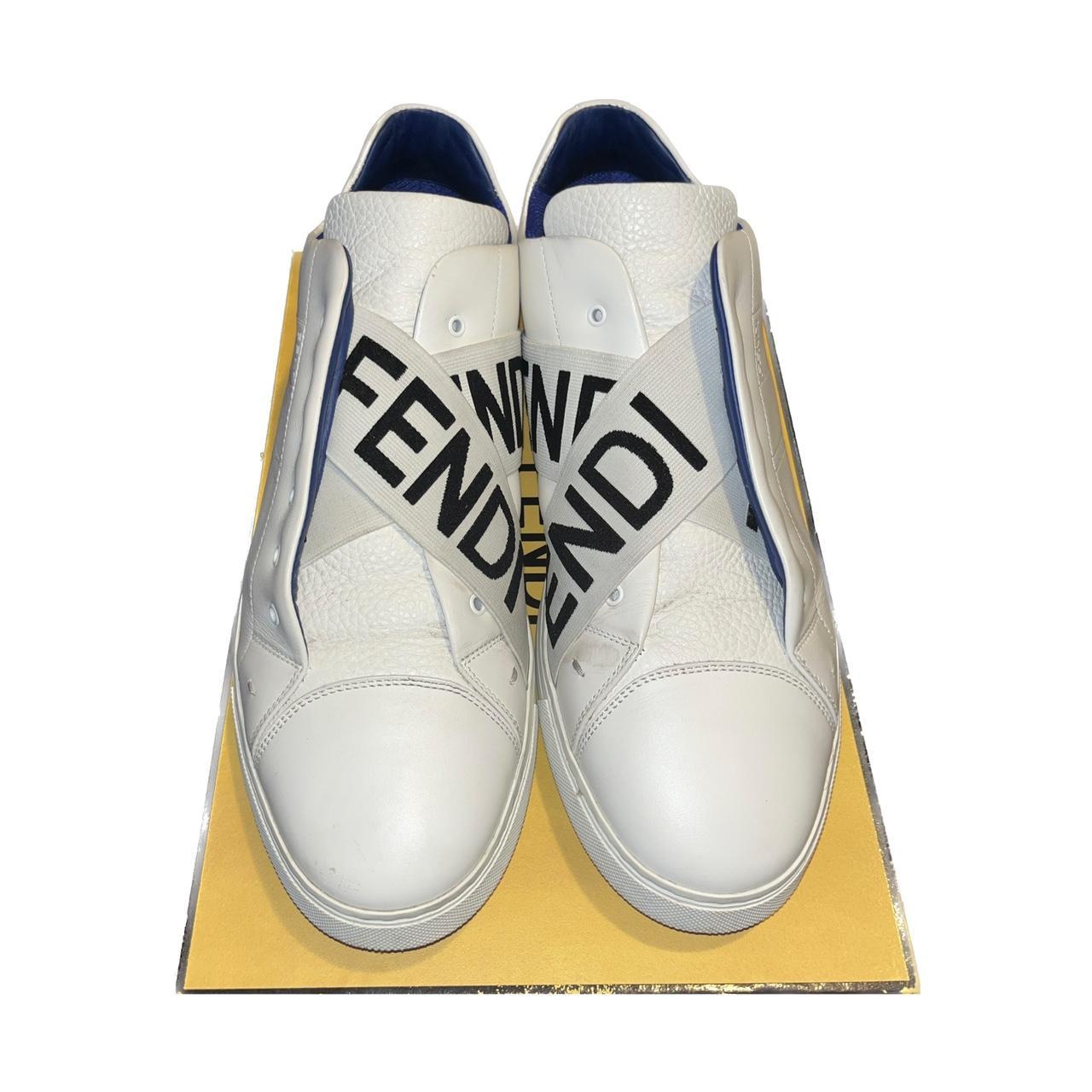 Fendi cross strap men’s sneakers. Size 13. Well... - Depop