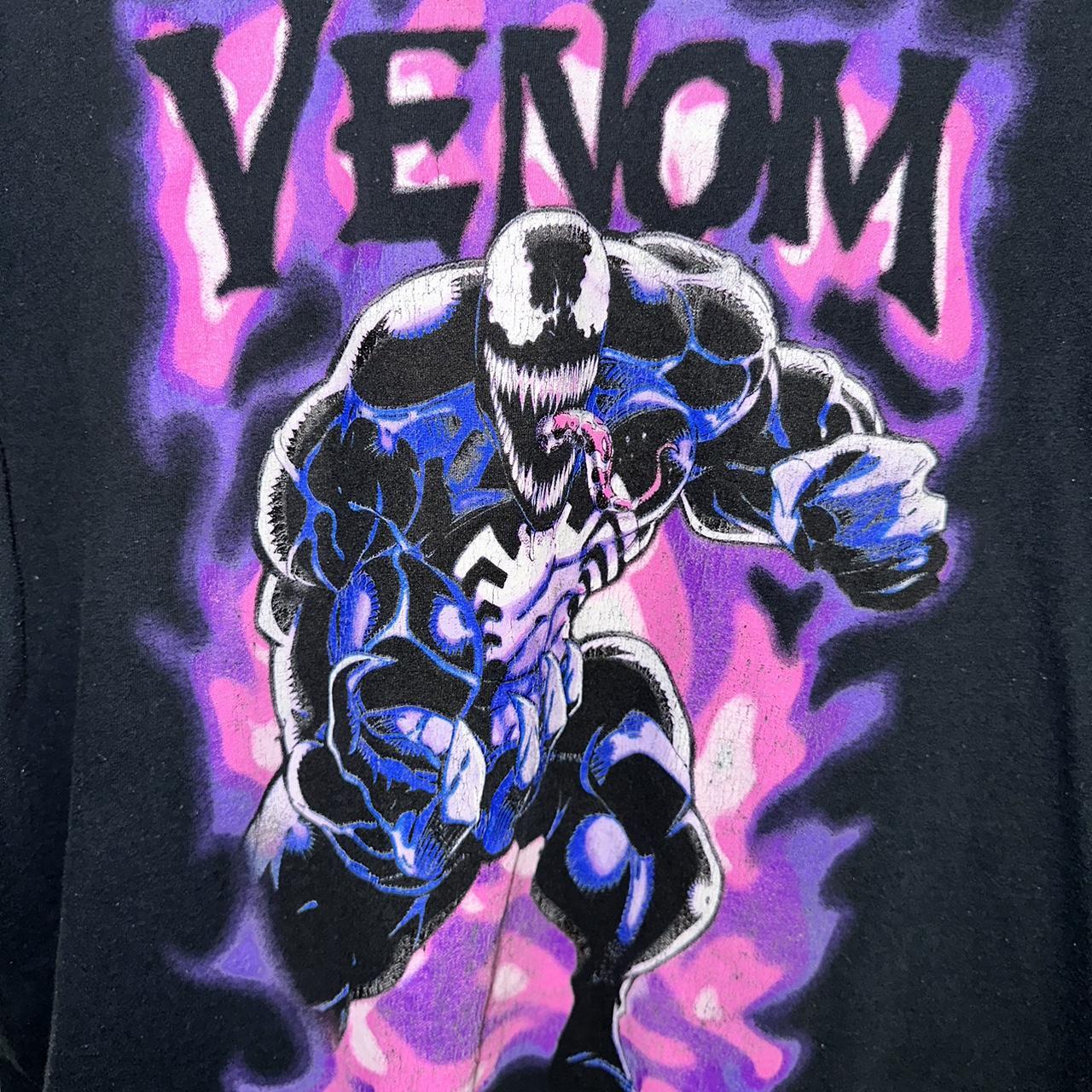 Marvel Men's Black and Purple T-shirt | Depop