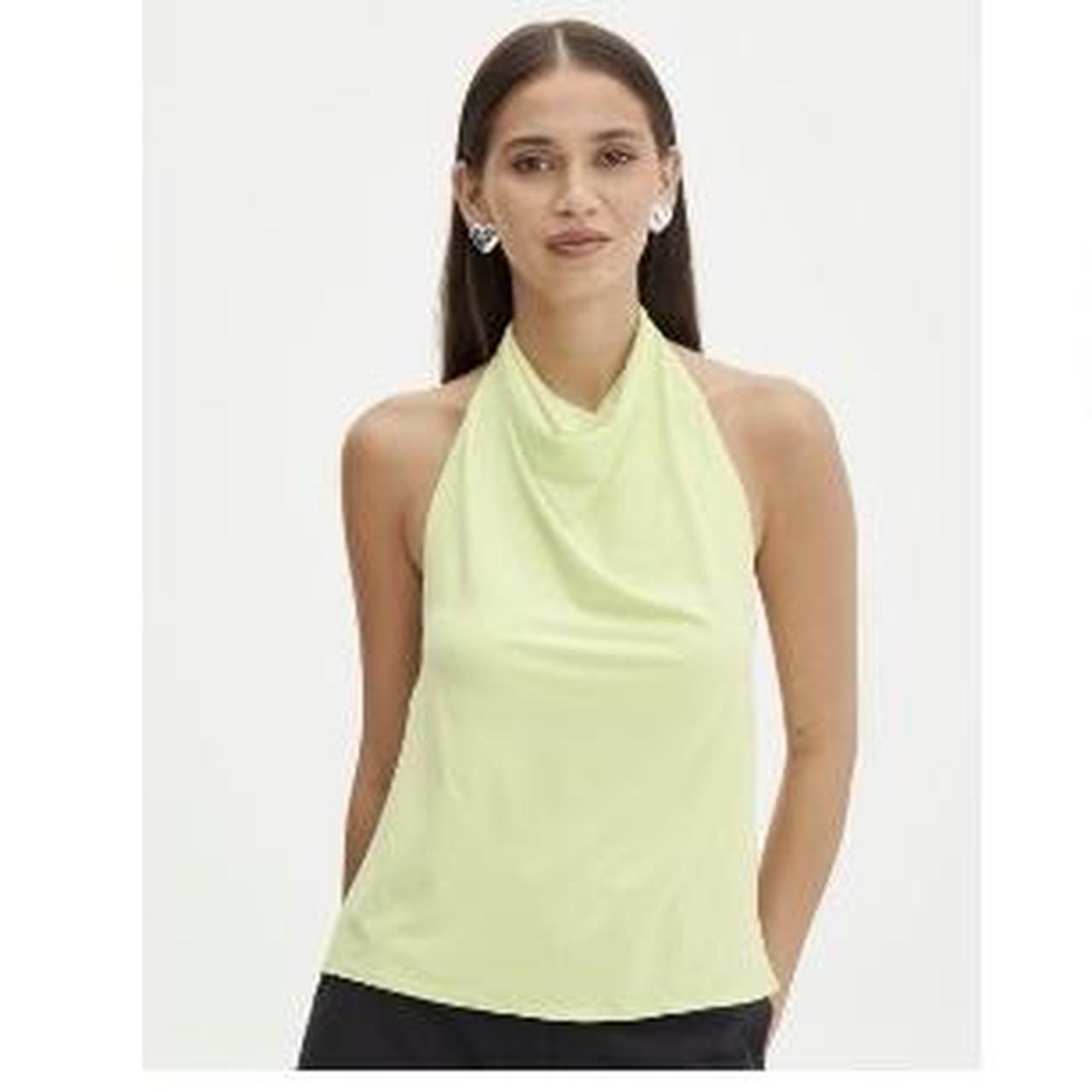 Glassons lime backless top Size: 8 Perfect... | Depop