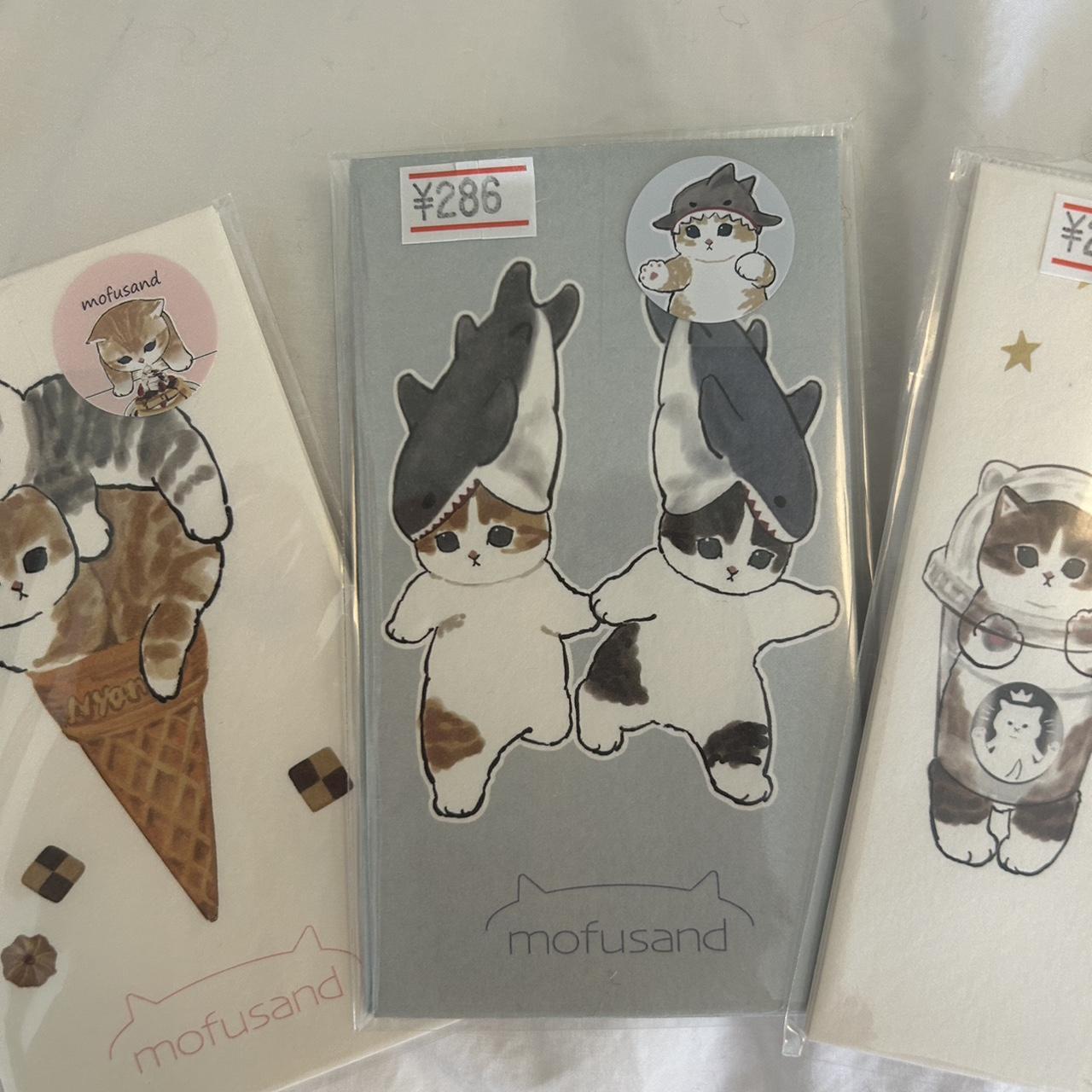 Mofusand cards + stickers From Japan 🇯🇵 1 for 💲5 2... - Depop