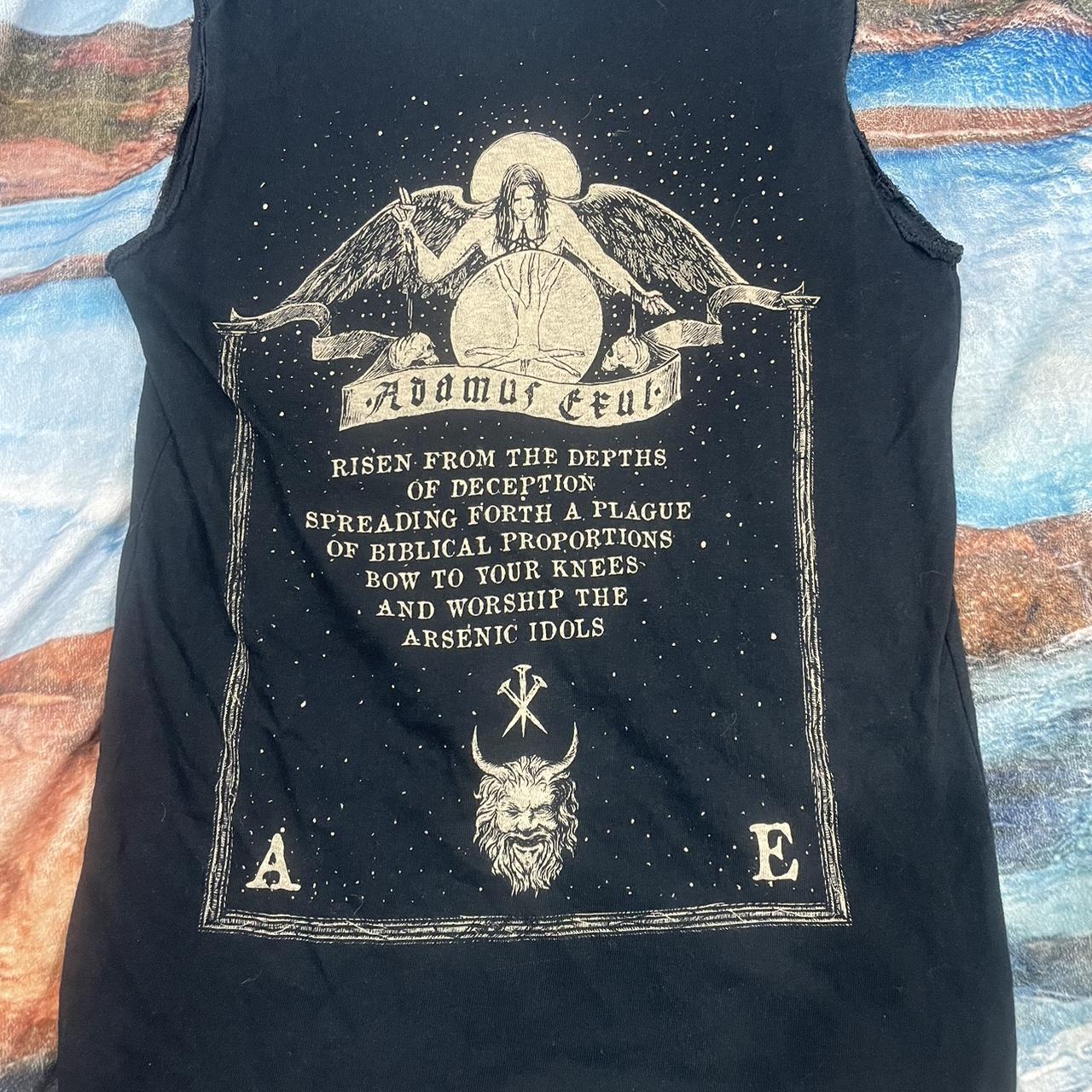 Metal band shirt Adamus exul t shirt cut off sleeves - Depop