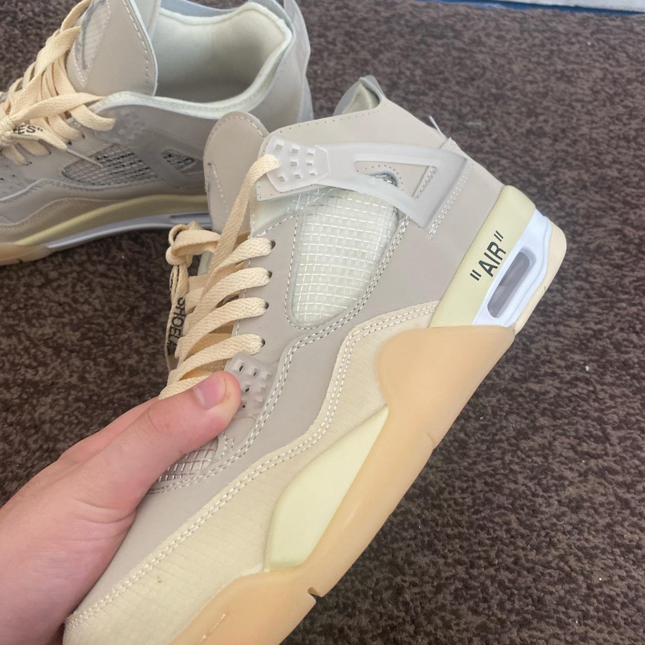 Off white x air Jordan 4s #shoes #jordan #stockx... - Depop