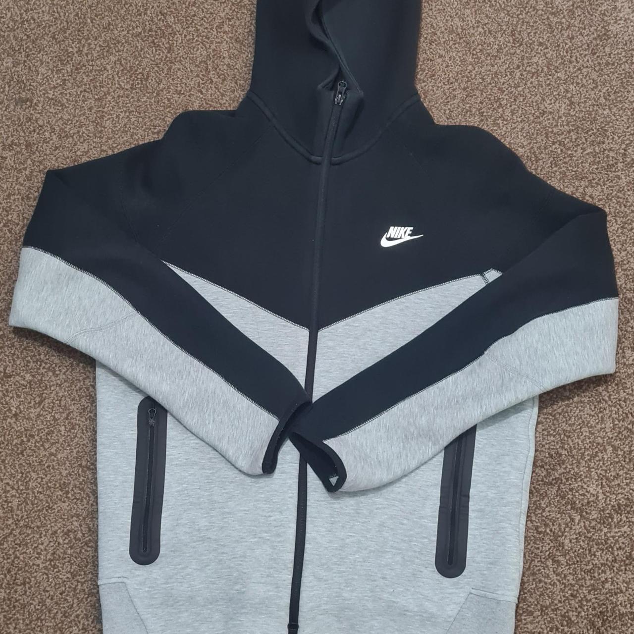 black/grey nike tech zip up bought on here but does... | Depop