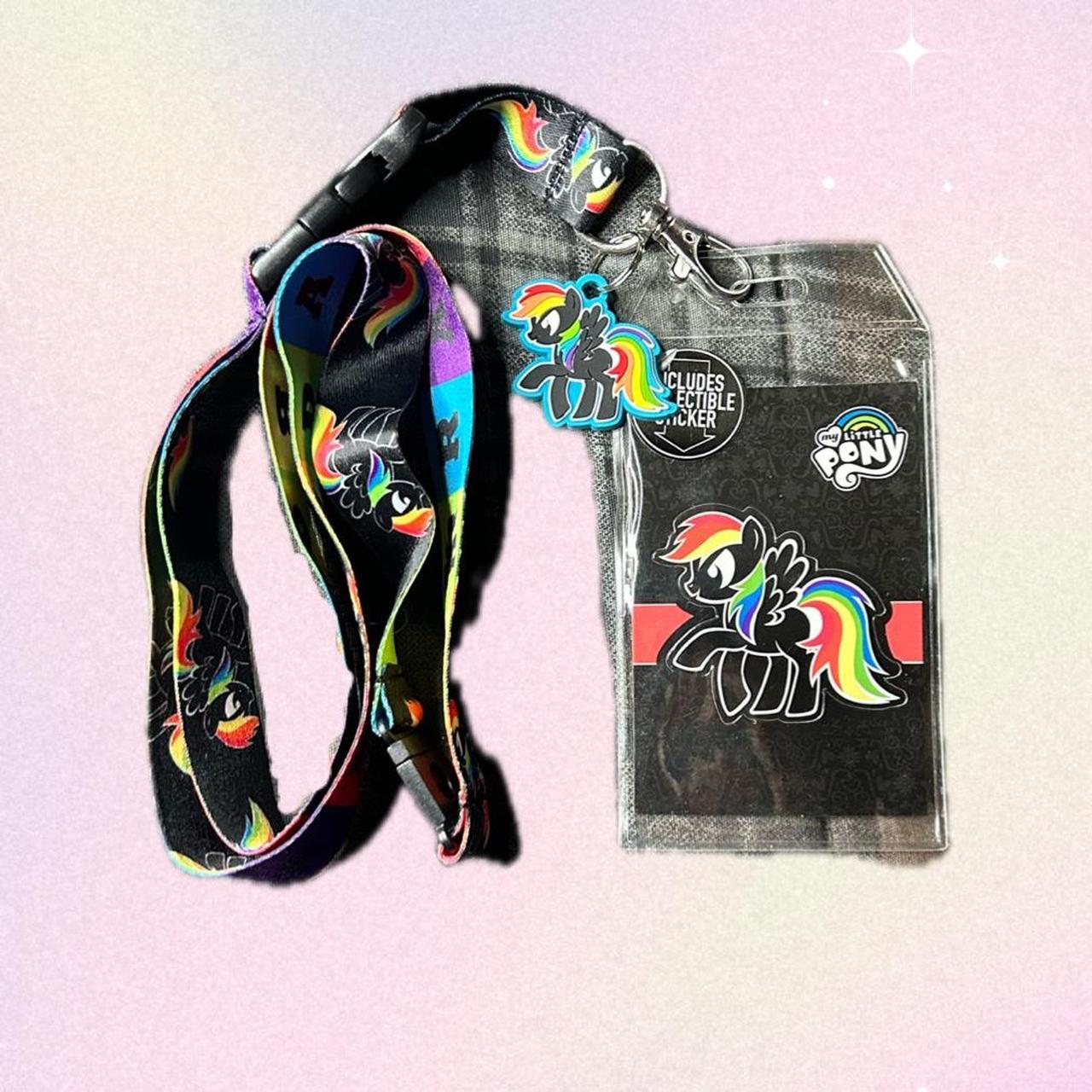 My little pony inverted rainbow dash lanyard with... | Depop