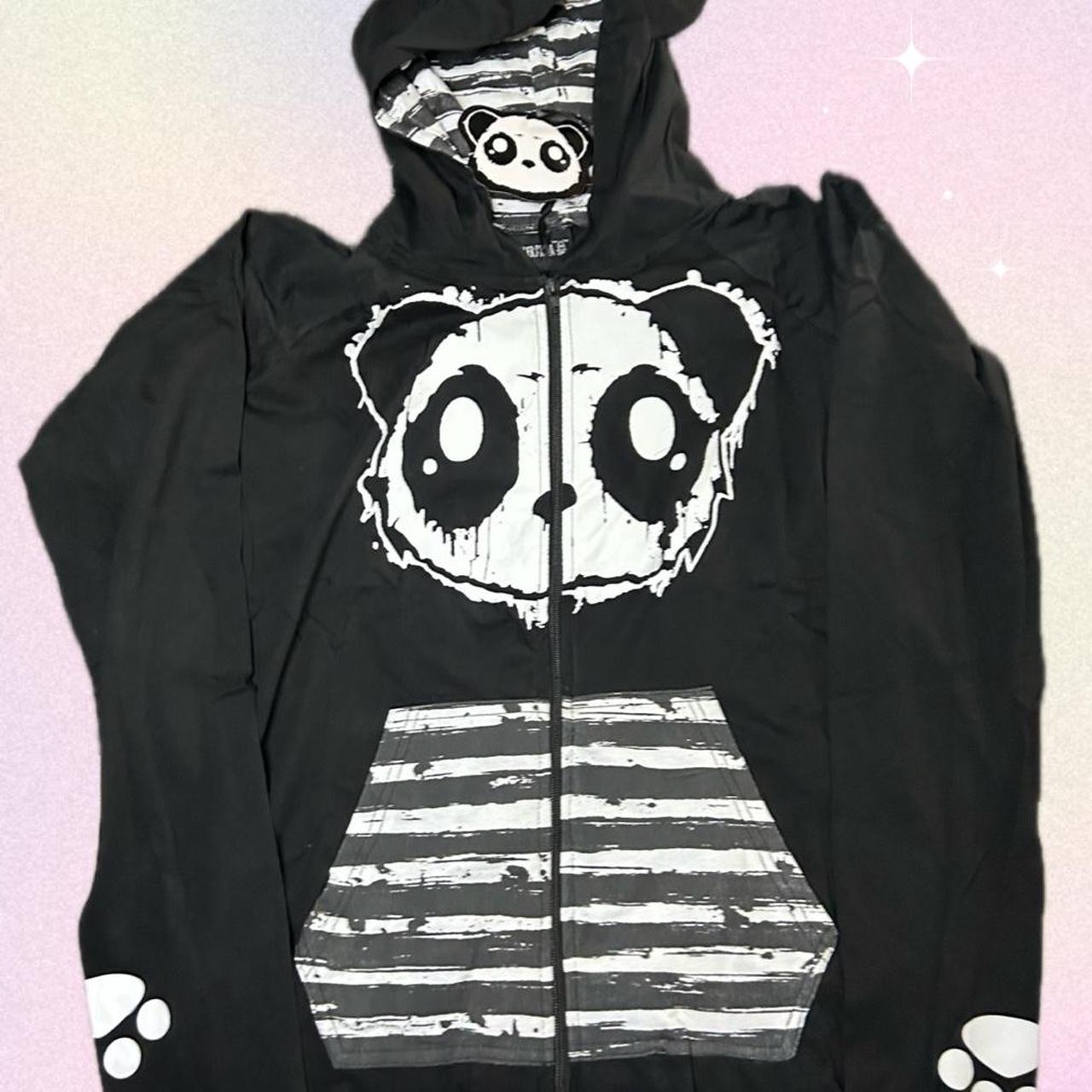 Killer panda hoodie new with tags Features a Corset... - Depop