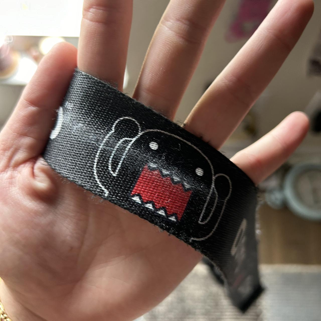 Domo Kun black and red belt Buckle-down brand belt... - Depop
