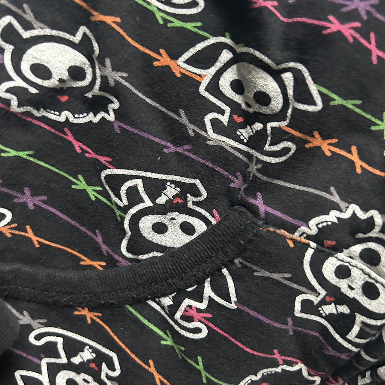 Skelanimals all over print zip up jacket Bought for... - Depop
