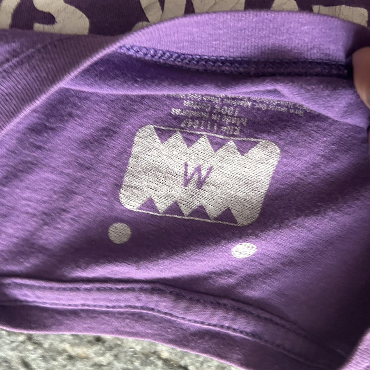 domo kun "never say no to domo" purple tee has... - Depop