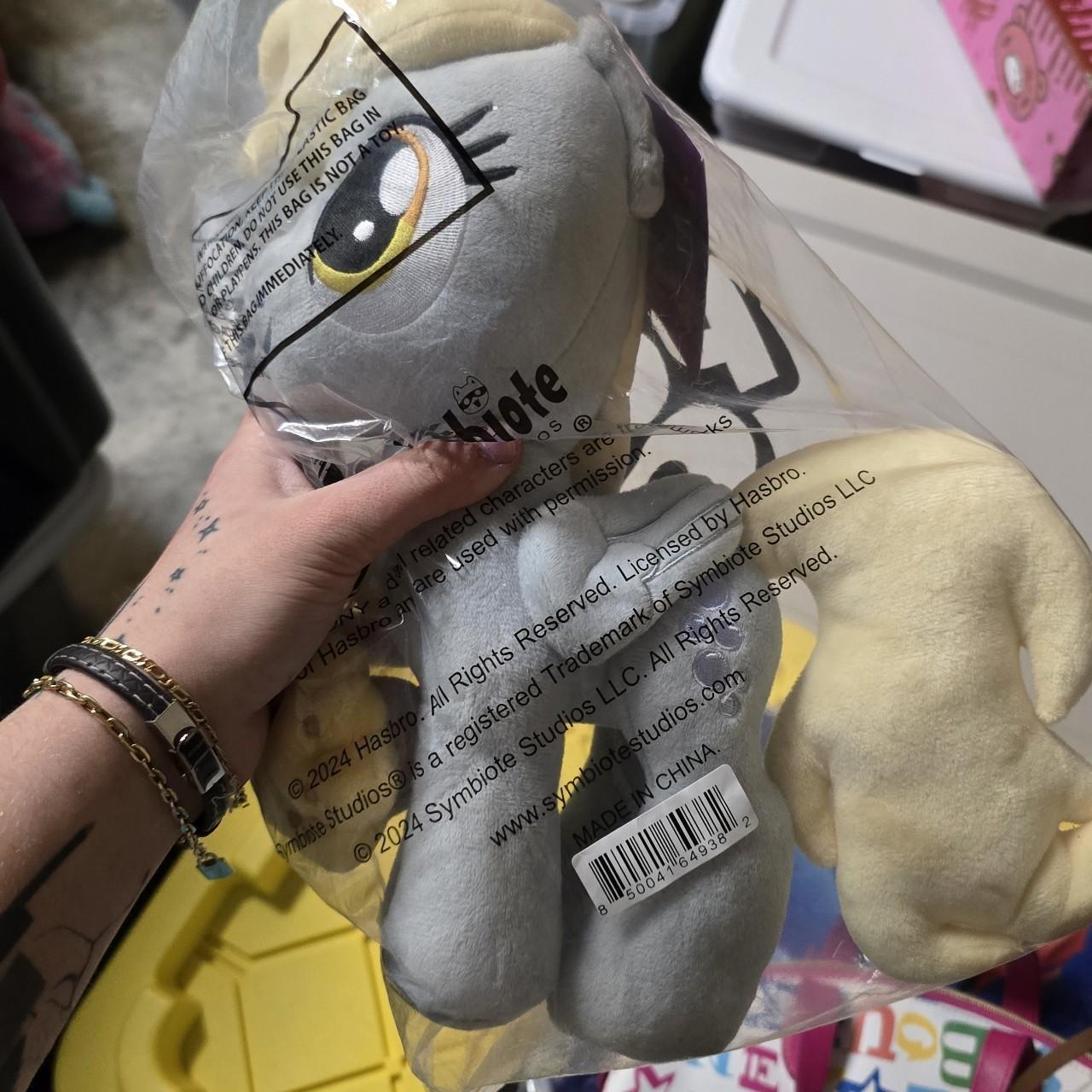 my little pony derpy hooves plush comes with muffin... | Depop