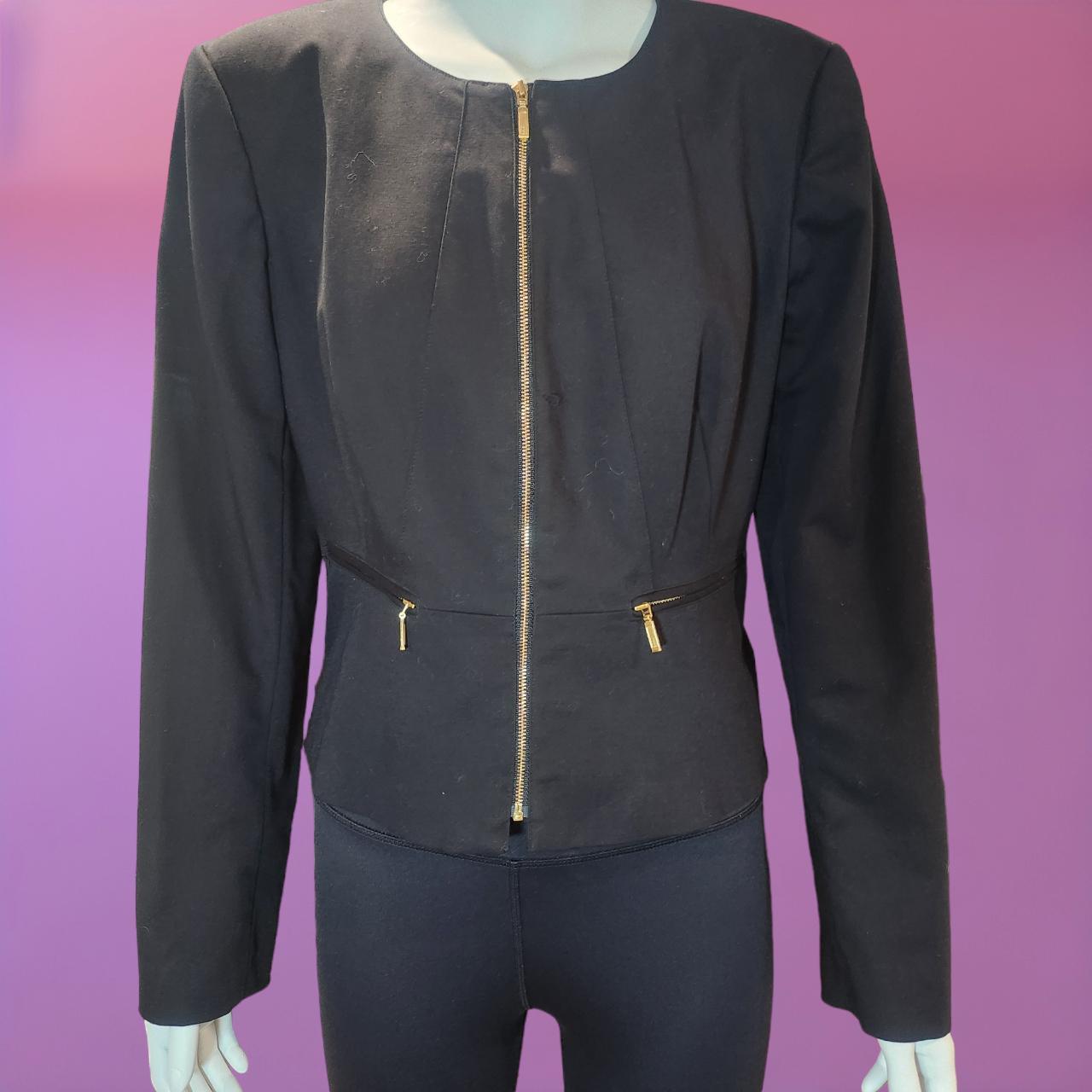 BASQUE Black work jacket Size 14 In excellent Used... - Depop