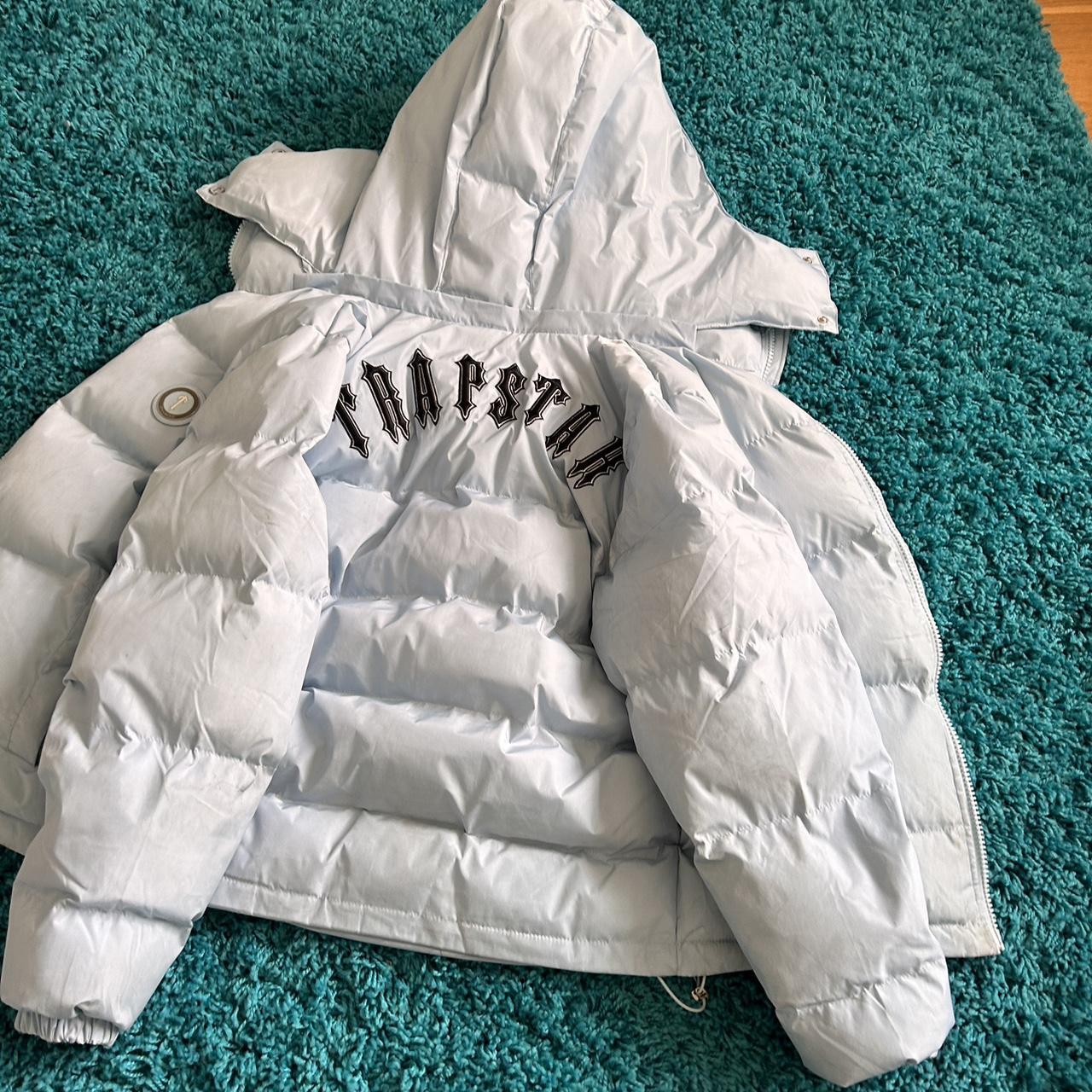 Baby blue trapstar irongate coat, mint condition,... - Depop