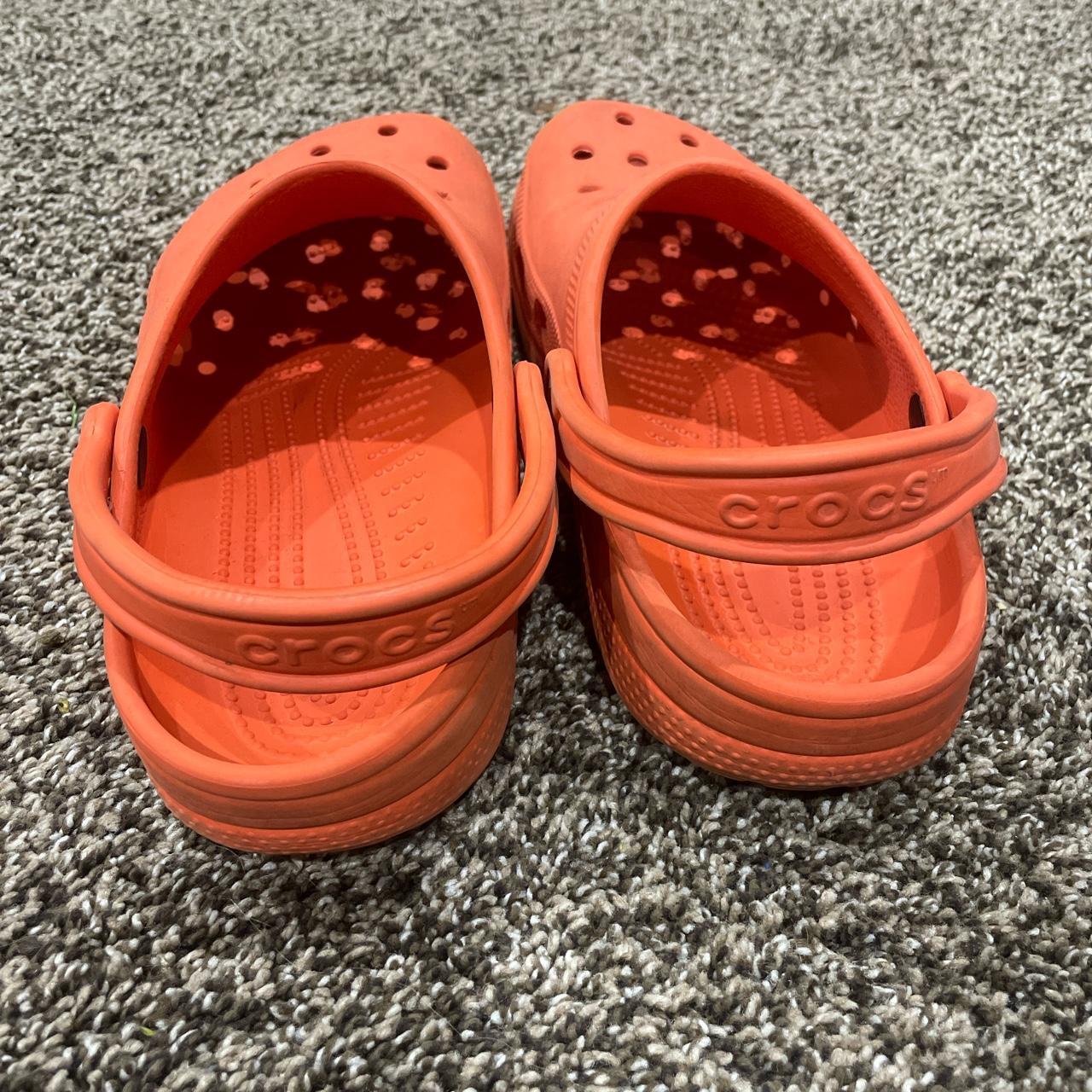 Crocs Men's Orange Sandals | Depop
