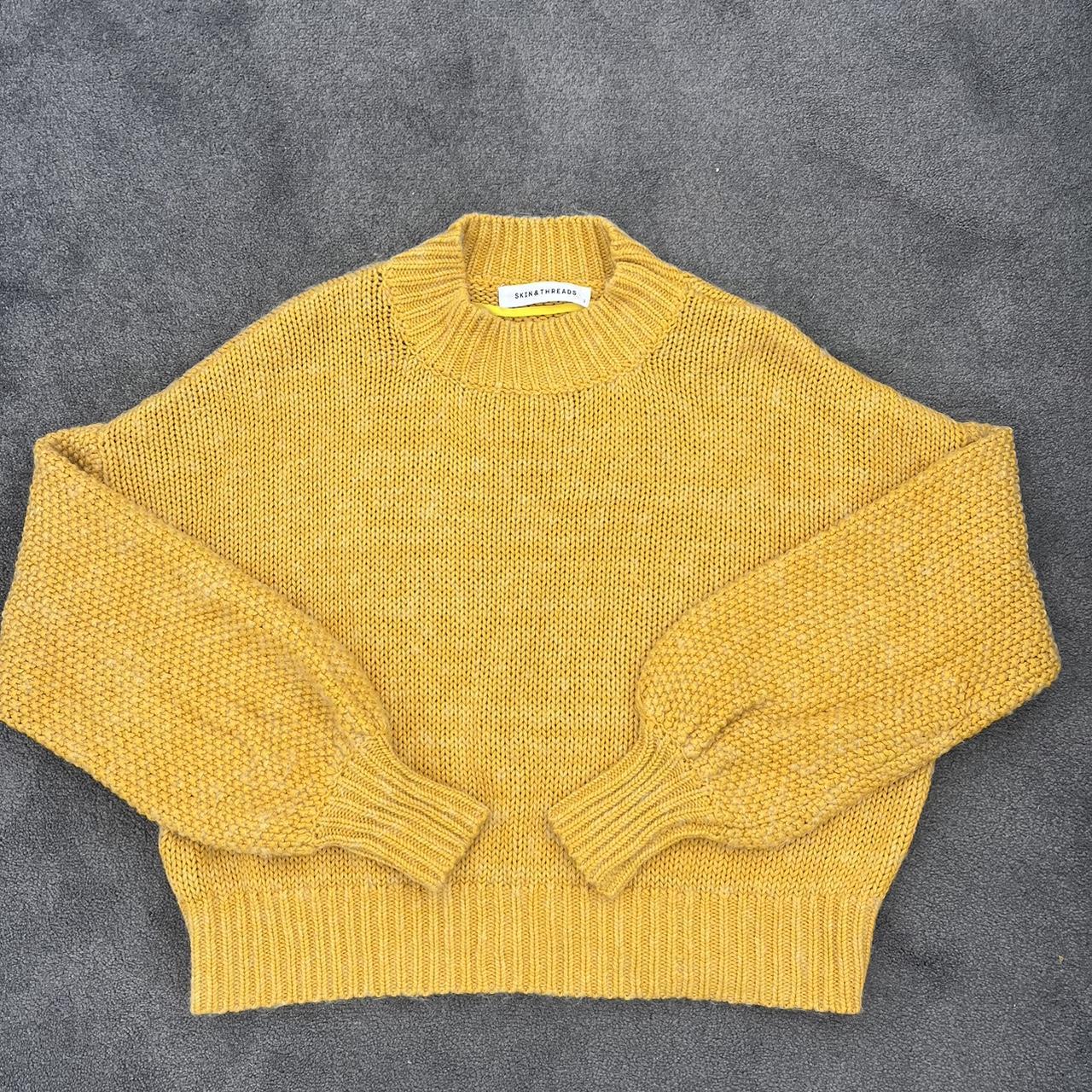 Skin & Threads knit Drew beck with drop shoulder... - Depop