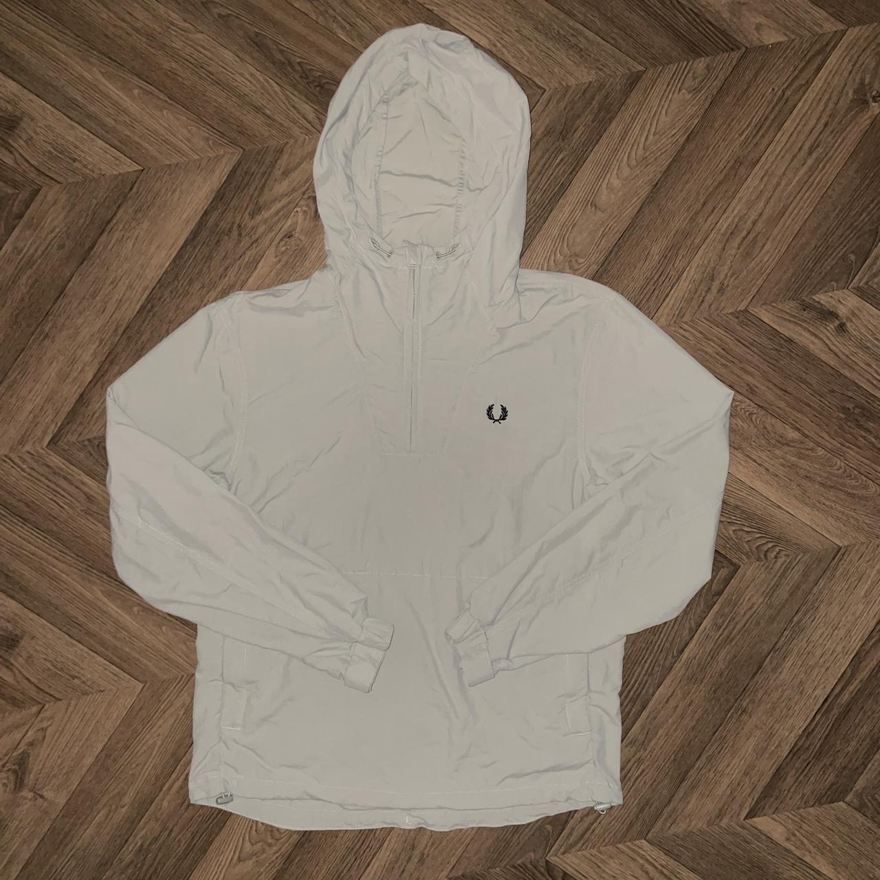 Fred Perry Overhead Shell Half Zip Jacket In Light... | Depop