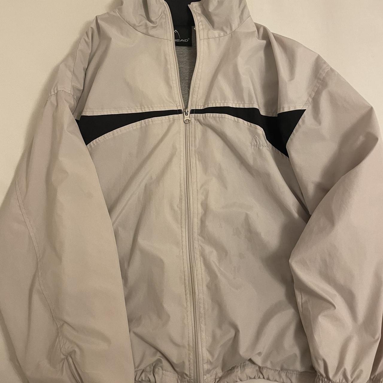 Cream windbreaker Super soft on inside and great... - Depop