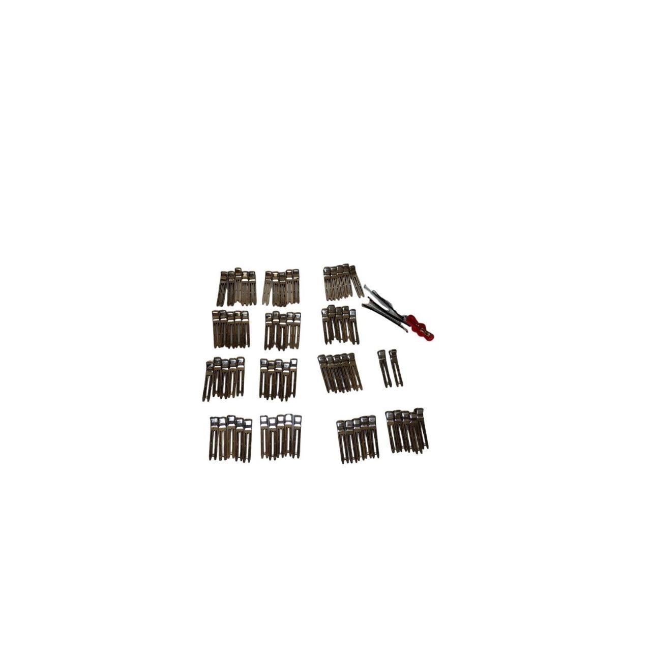 Vintage Aluminum Wave Hair Clips Hollywood Goody Tip... - Depop