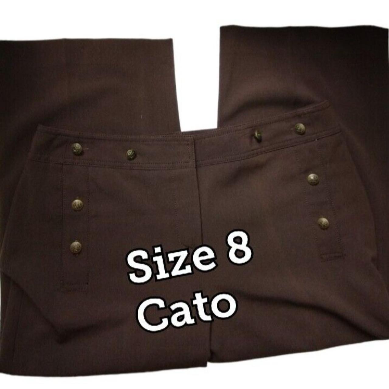 Cato Sailor Cropped Wide Leg Pants Brown Women's... - Depop