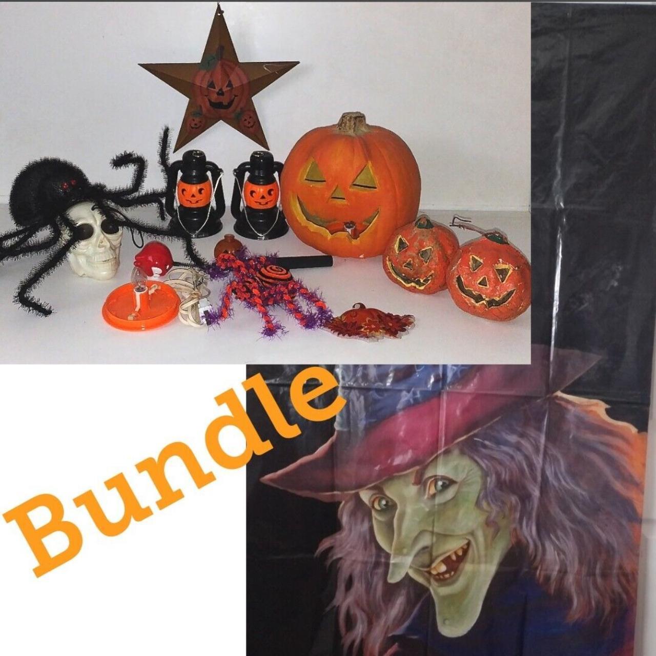 Huge bundle of Halloween decorations.I door cover -... - Depop