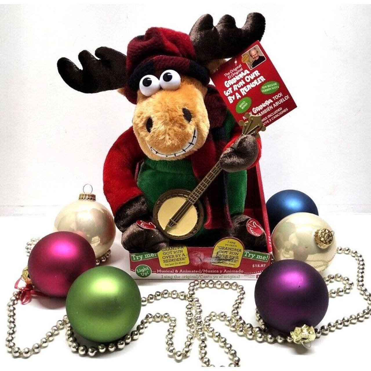 Dan Dee Christmas Moose Musical Singing Plush Banjo... - Depop