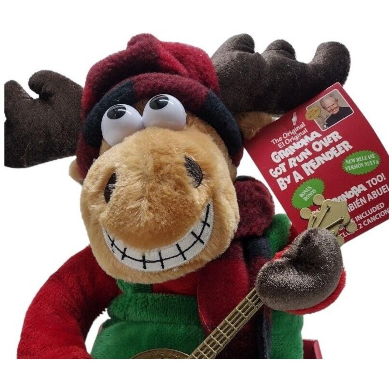 Dan Dee Christmas Moose Musical Singing Plush Banjo... - Depop