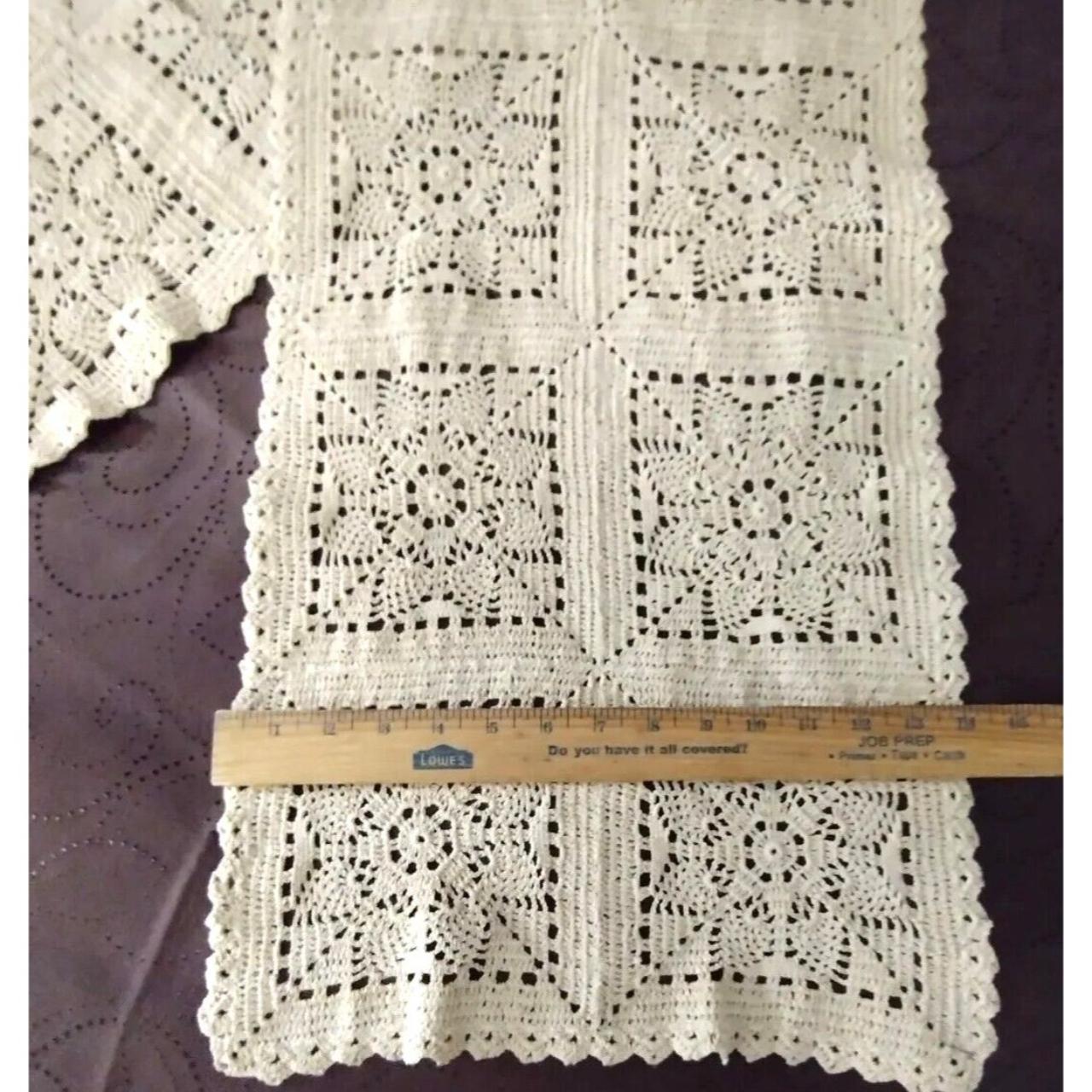 Crochet Table Runner Lace Tablecloth Lace Home Decor... - Depop