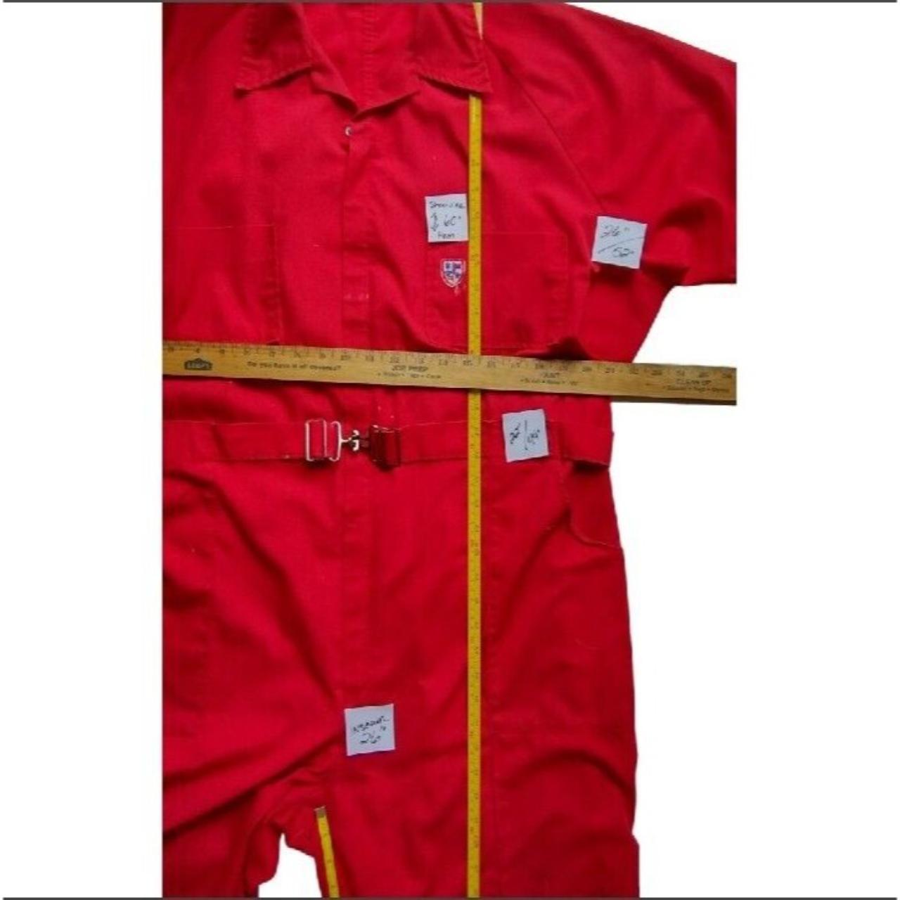 Coveralls Men's 46 Red Short Sleeve Features: •... - Depop