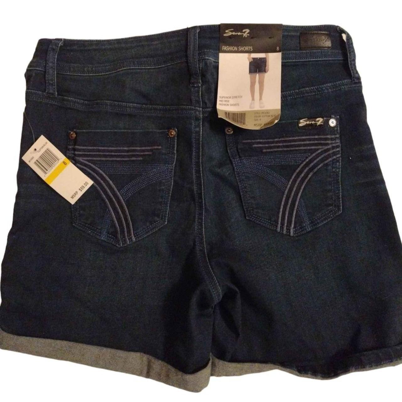 Seven7 denim shorts Size 8 stretchy - qty 2... - Depop