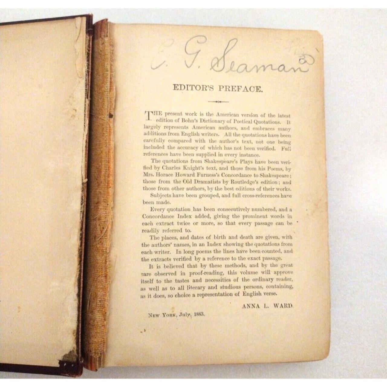 Antique 1883 Book 1st Ed. Book A Dictionary of... - Depop