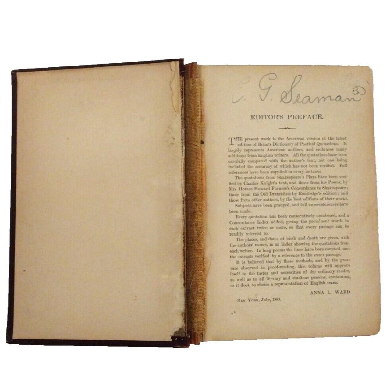 Antique 1883 Book 1st Ed. Book A Dictionary of... - Depop