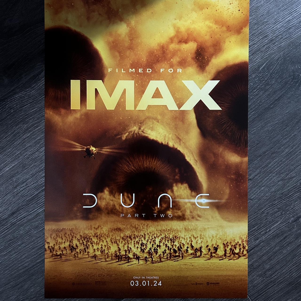 DUNE Part Two IMAX Promo Movie Poster 11.5" x 17" - Depop
