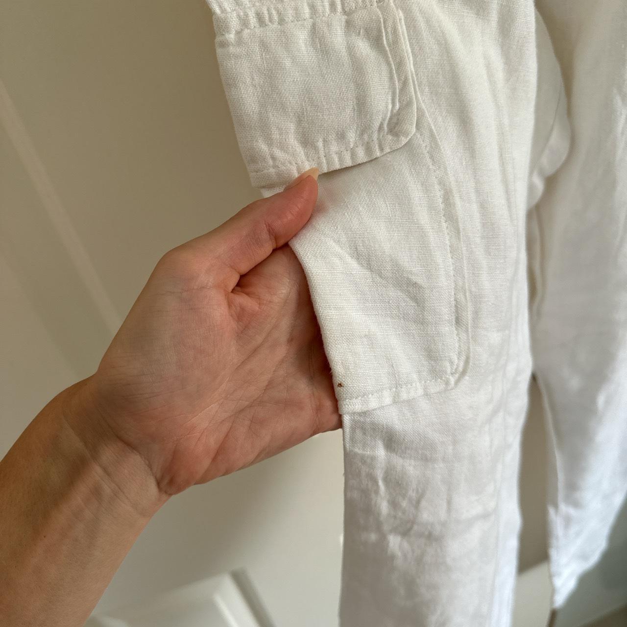 WITCHERY Cargo Linen Pants Draw string waist... - Depop