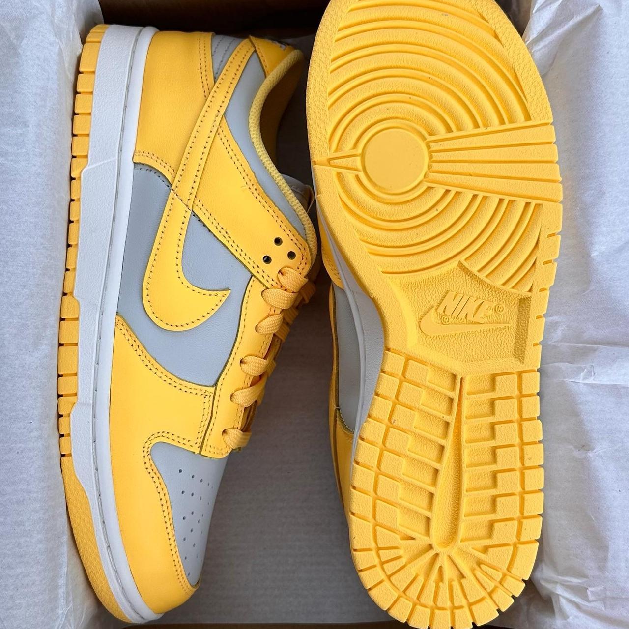 Women's Yellow and Grey Trainers | Depop