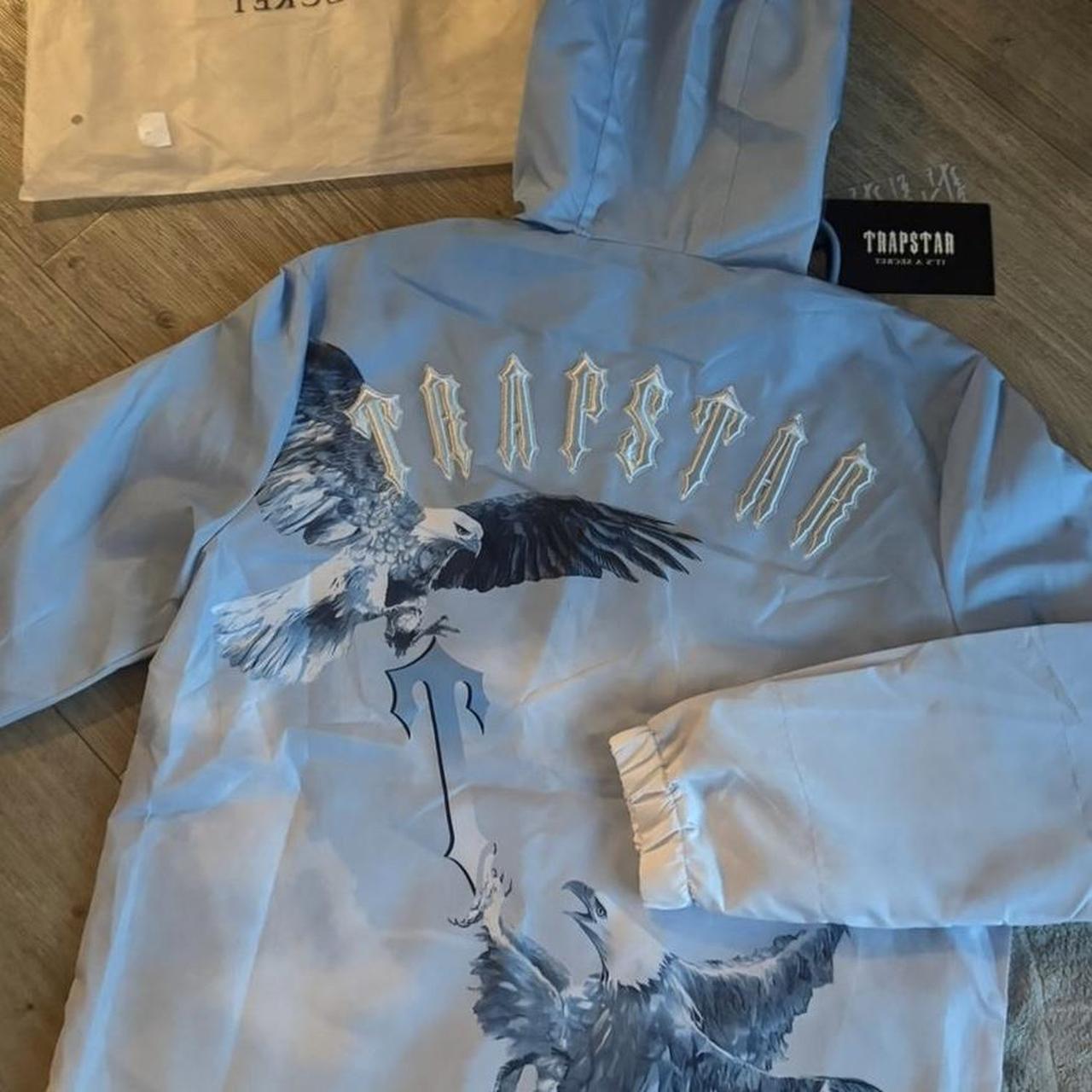 Trapstar Sky Eagle Blue Windbreaker in size M Mens.... | Depop