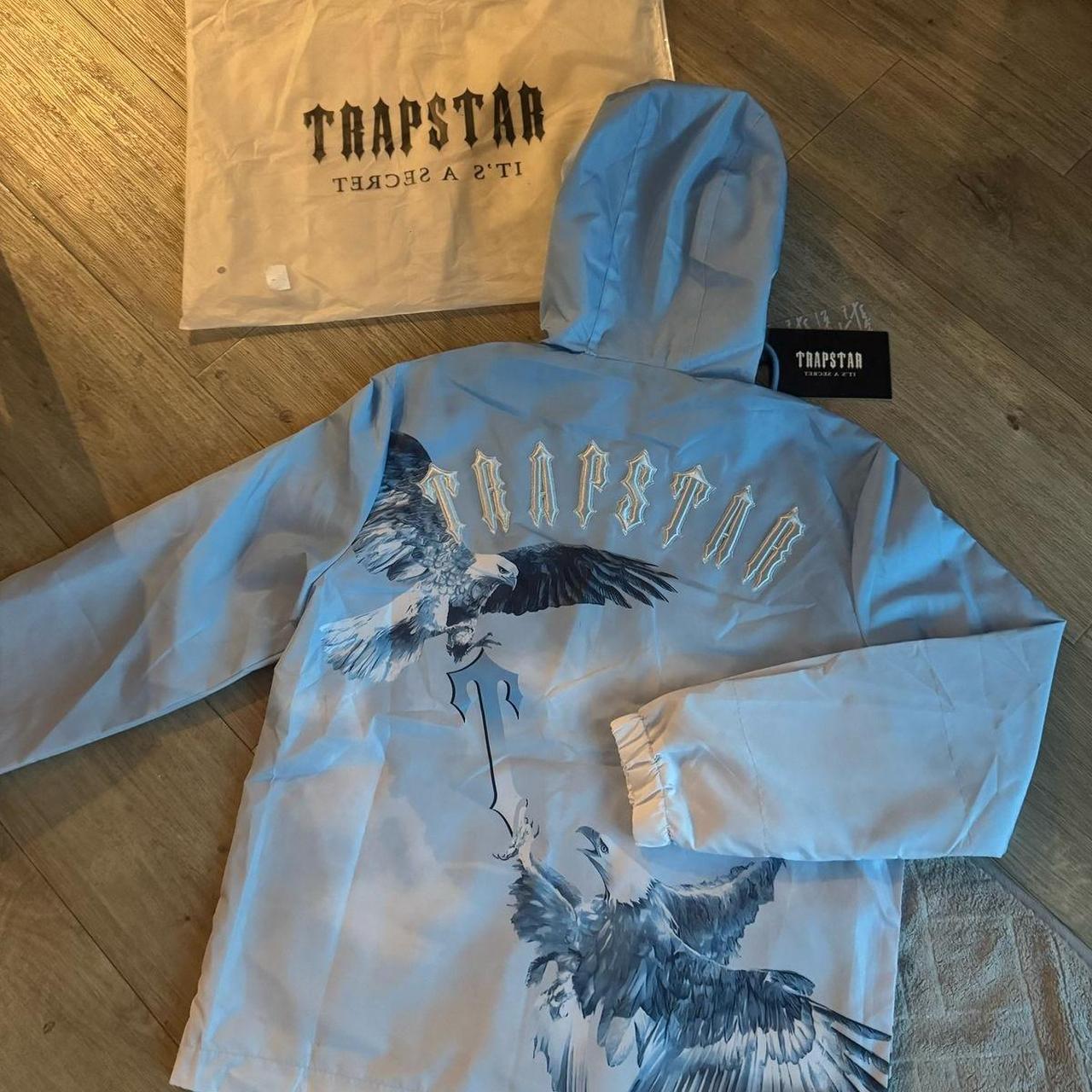 Trapstar Sky Eagle Blue Windbreaker in size M Mens.... | Depop