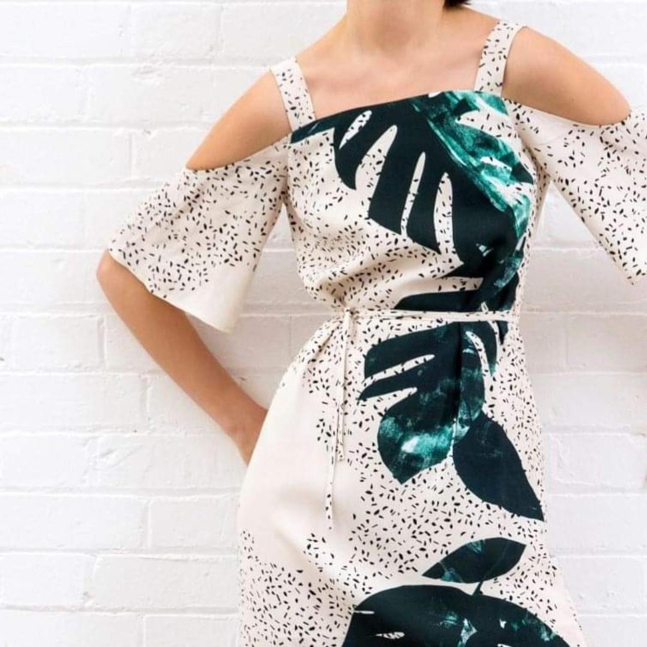 Cheese Plant Dress from Oliver Bonas Size 12 - Depop