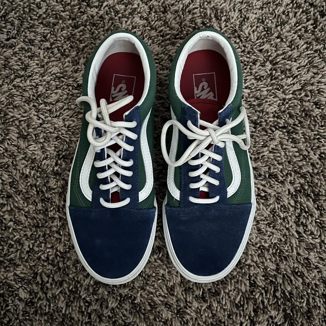 Multi Colored Vans in good condition. worn once or... - Depop