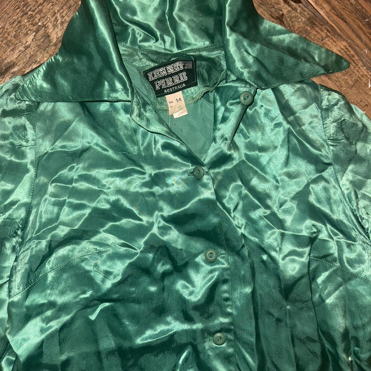 Vintage Kenneth Pirrie Australia green shirt. 100%... - Depop