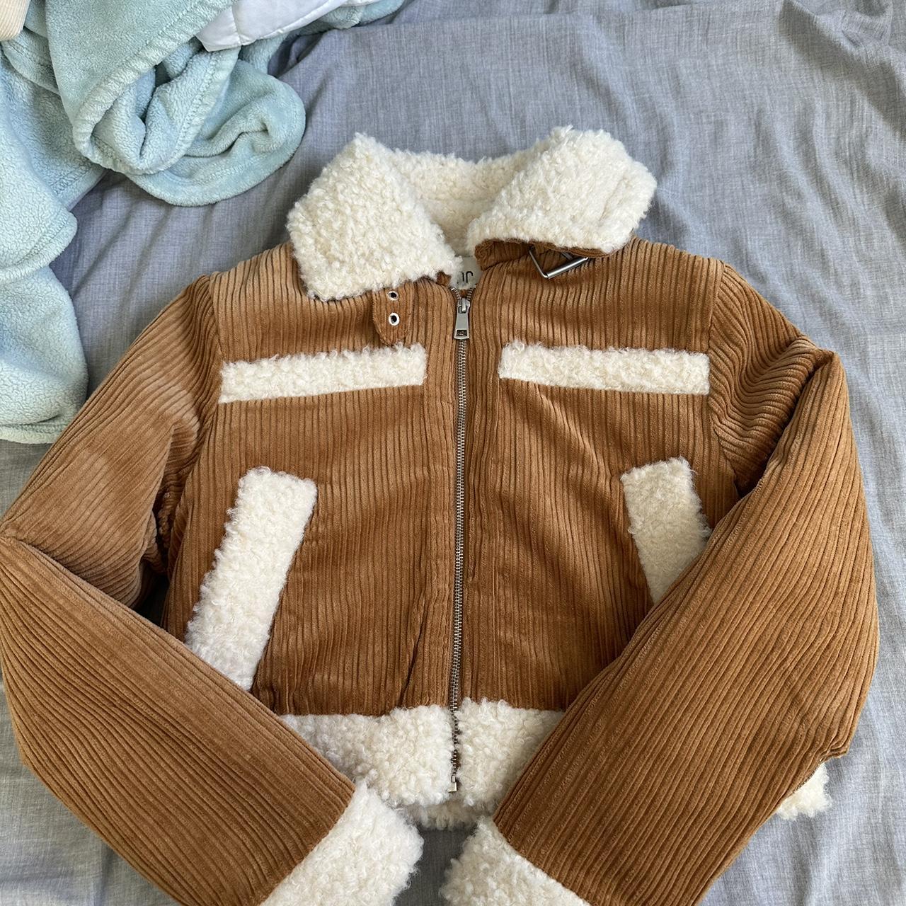 urban outfitters brown jacket very cute and vintage... - Depop