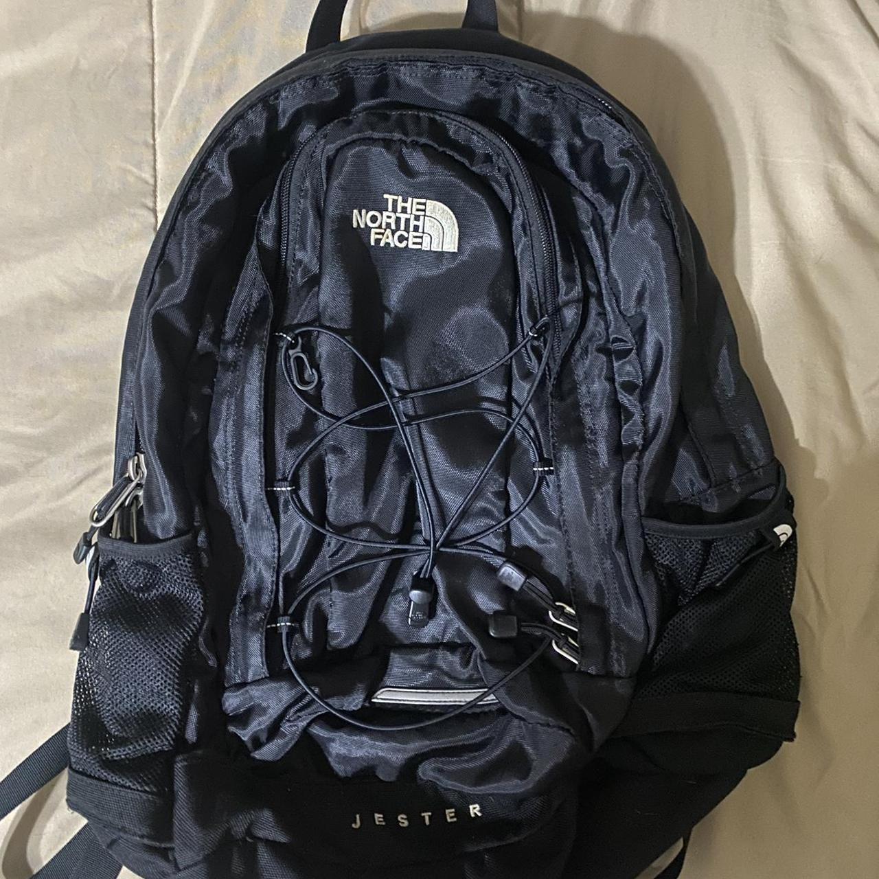 The North Face Jester backpack. All zippers work... - Depop