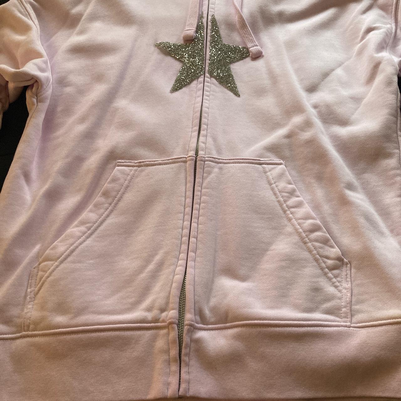Rhinestone Star zip up hoodie (high quality)... - Depop